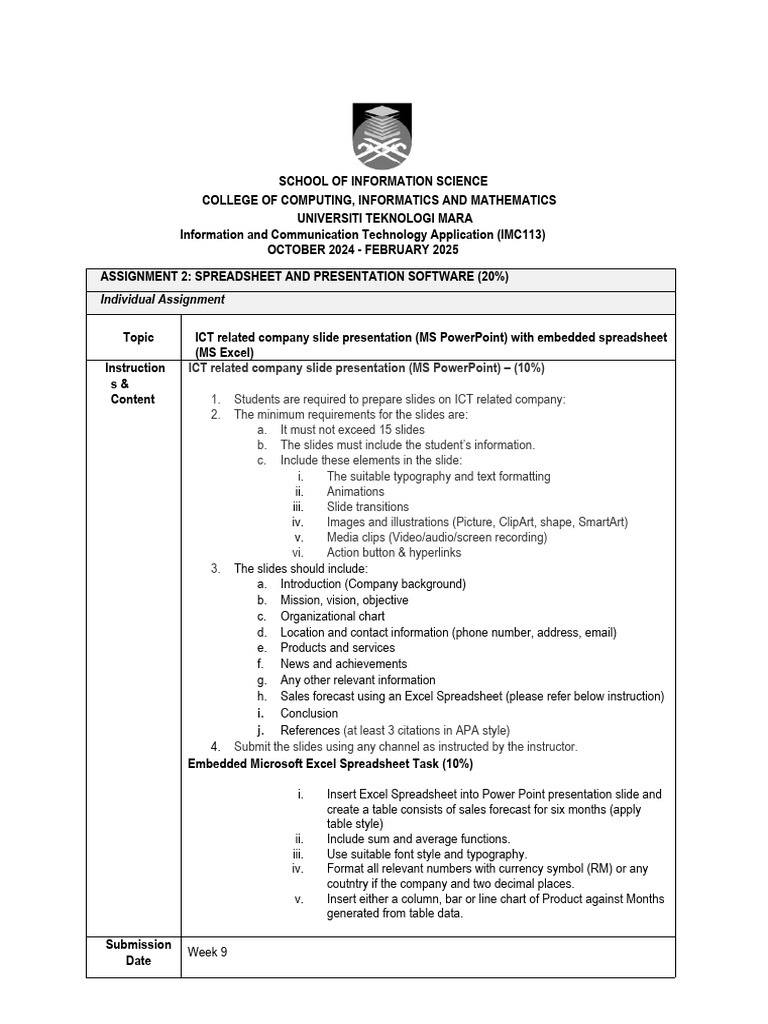 Imc113 - Individual Assignment (Microsoft Power Point) | PDF ...