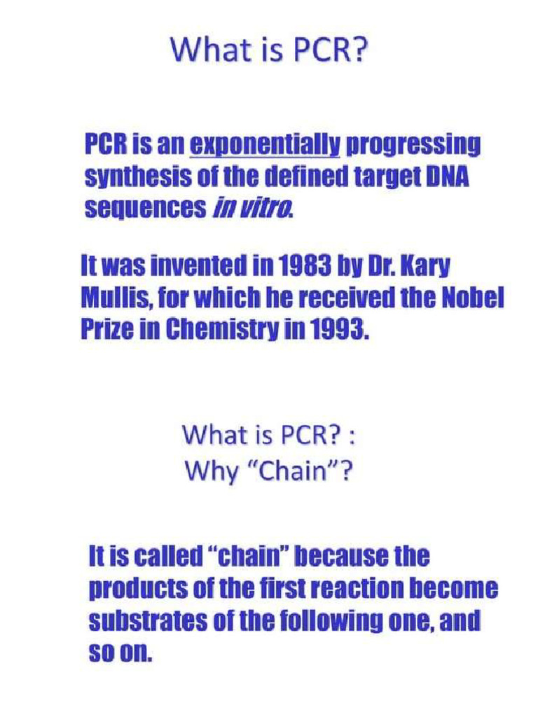 PCR and RT PCR - L9 | PDF