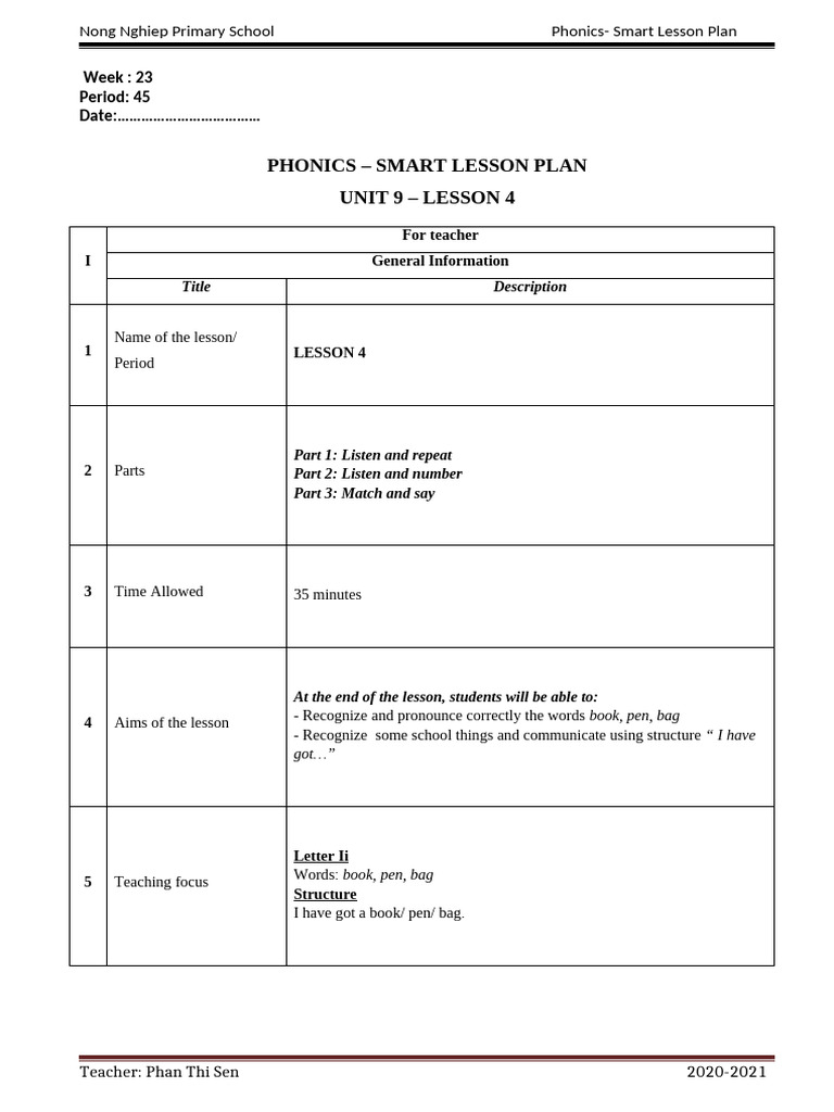 Unit 9lesson 4 1 73202114 | PDF | Phonics | Human Communication