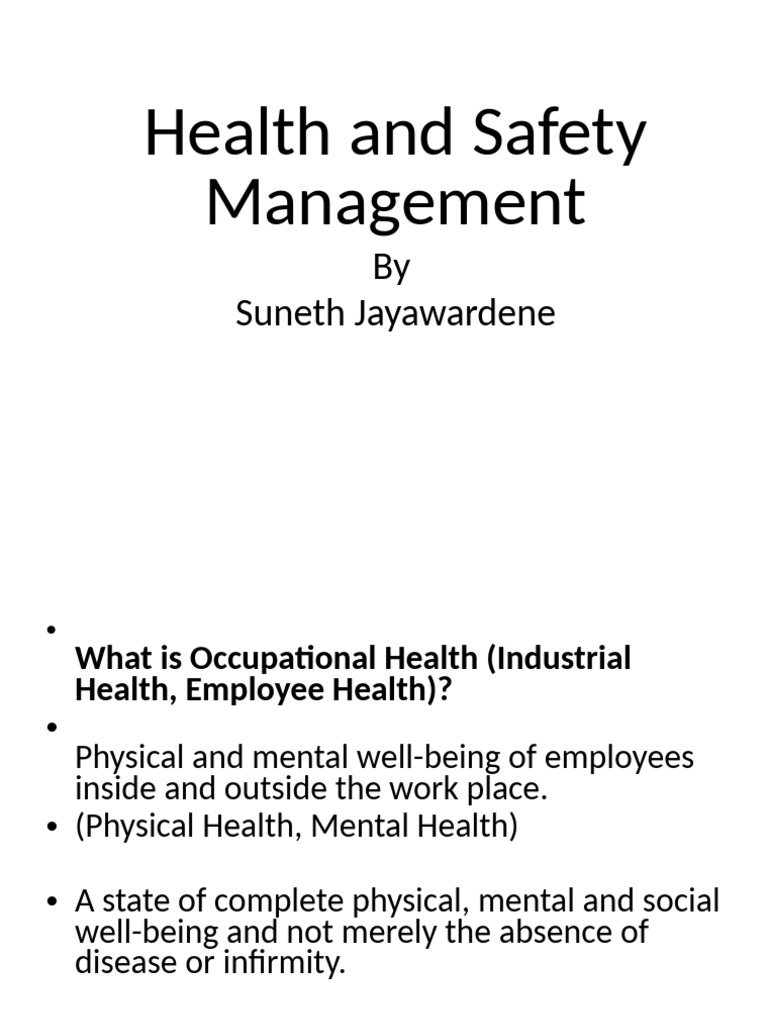 Suneth - Safety Management ... Final | PDF | Hazards | Safety