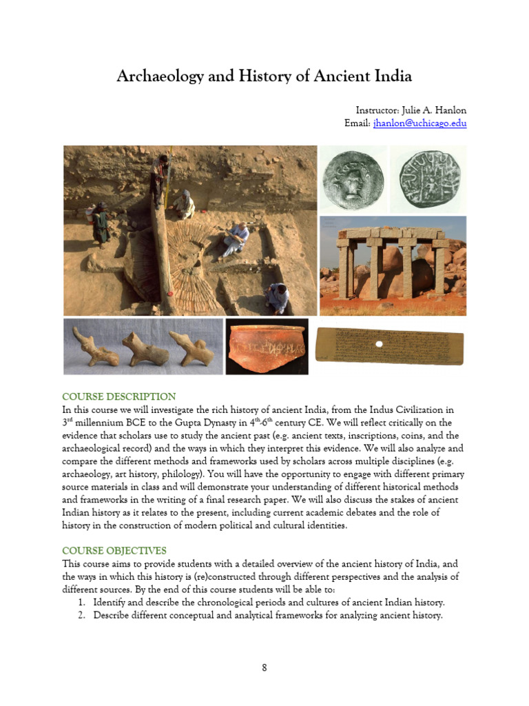 Archaeology of Ancient India Course | PDF