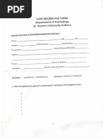 OPD Sheet | PDF | Psychiatry | Mental Disorder