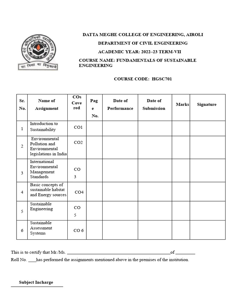 Green Assignments | PDF | Sustainability | Engineering