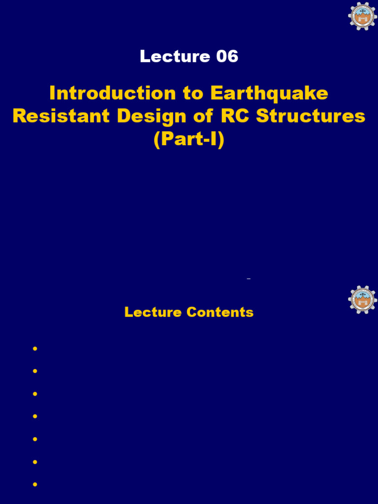 Earthquake Resistant Design for RC Structures | PDF | Earthquakes ...