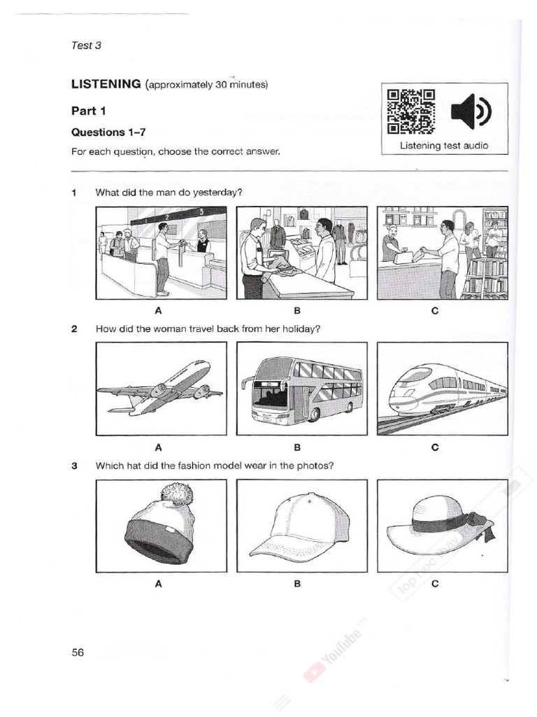 B1 Preliminary 2 Authentic Practice Tests - LISTENING | PDF