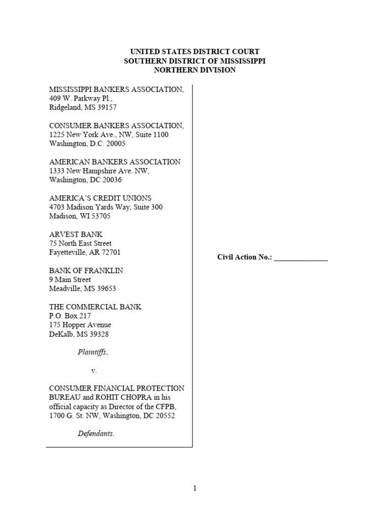 CBA ABA ACU MBA Overdraft Complaint | PDF | Overdraft | Truth In ...