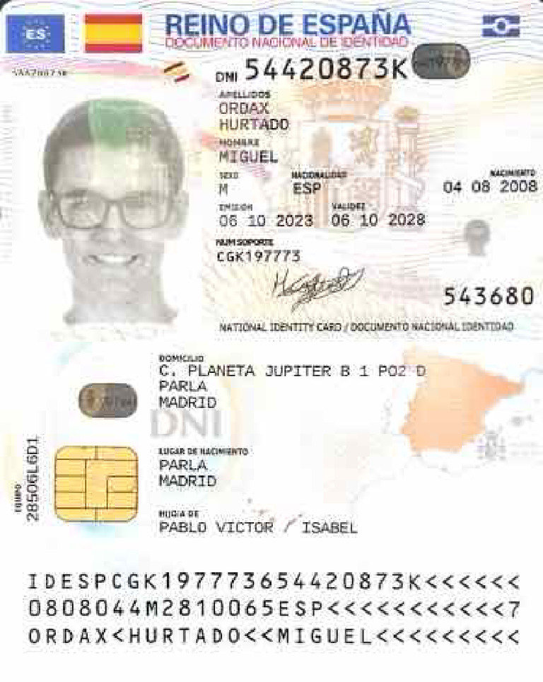 DNI .Miguel Ordax | PDF