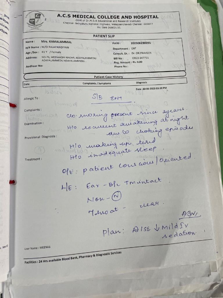 OSA (Obstructive Sleep Apnea) | PDF