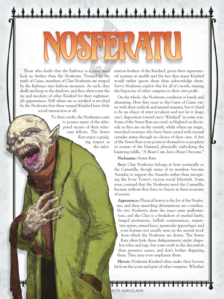 Secrets of Clan Nosferatu | PDF