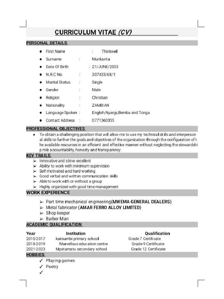 Curriculum Vitae....... 114104 Phoenix | PDF