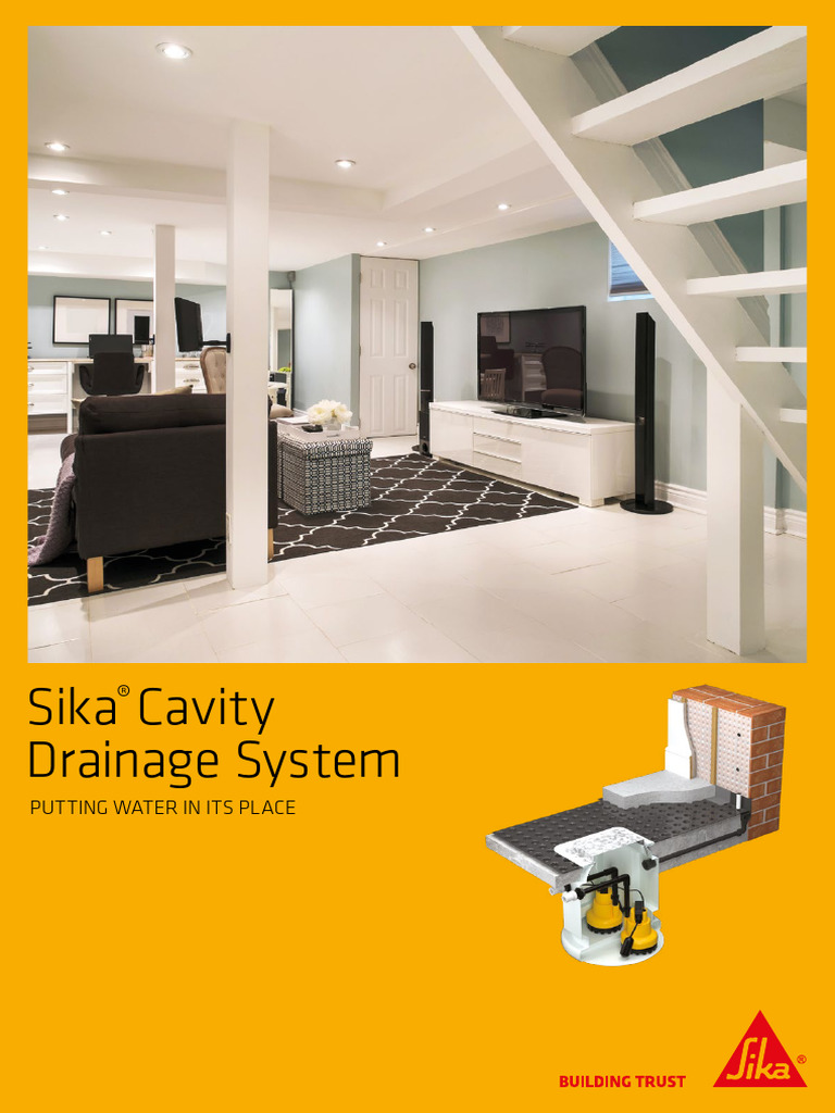 Sika Cavity Drainage System Overview | PDF | Basement | Wall