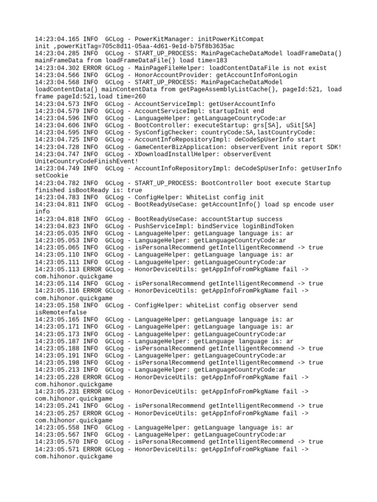 GameCenter Startup Log Analysis | PDF | Network Protocols | Web Development