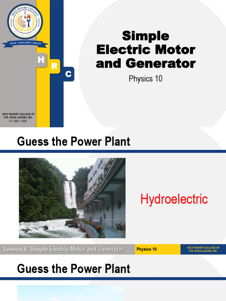 Lesson 6 - Simple Electric Motor and Generator | PDF | Electric Motor ...
