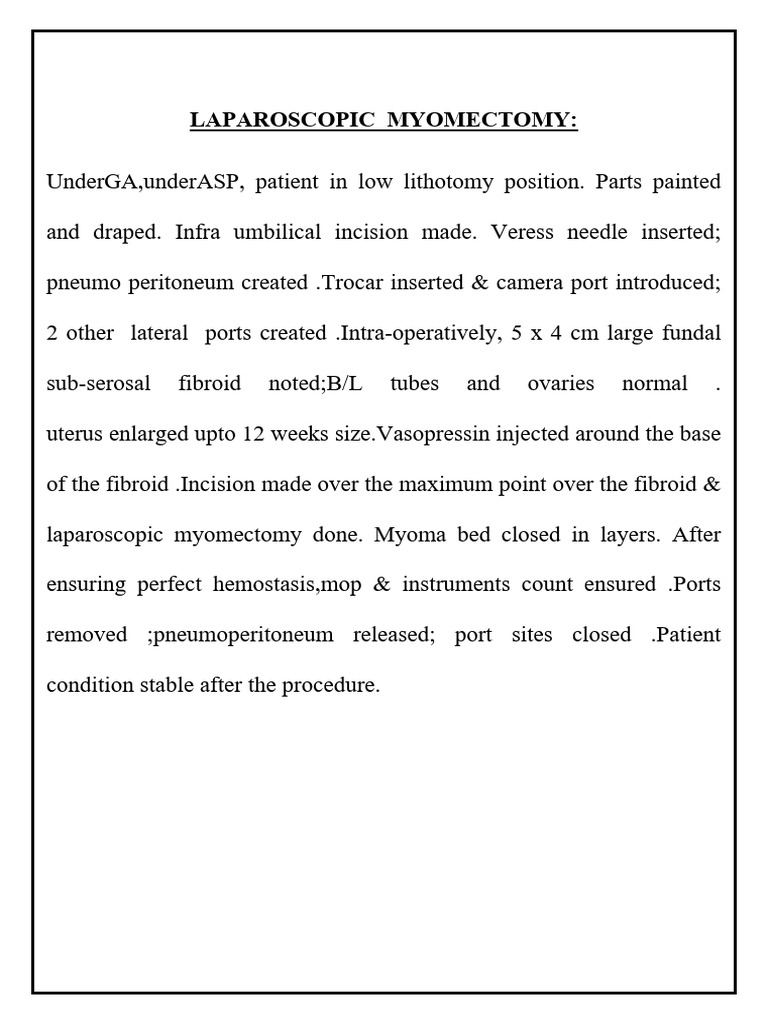 OBG OPERATIVE NOTES | PDF | Uterus | Vagina