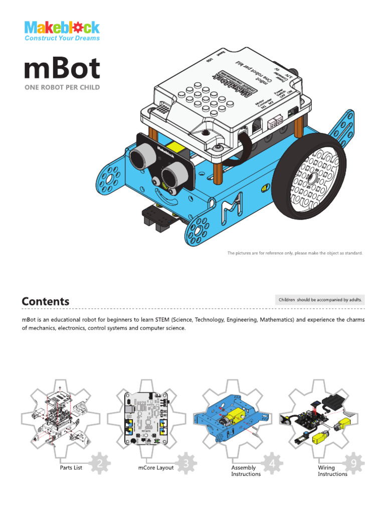 Lesson 00 Introduction To Mbot - Attachment of Assembly Instructions | PDF