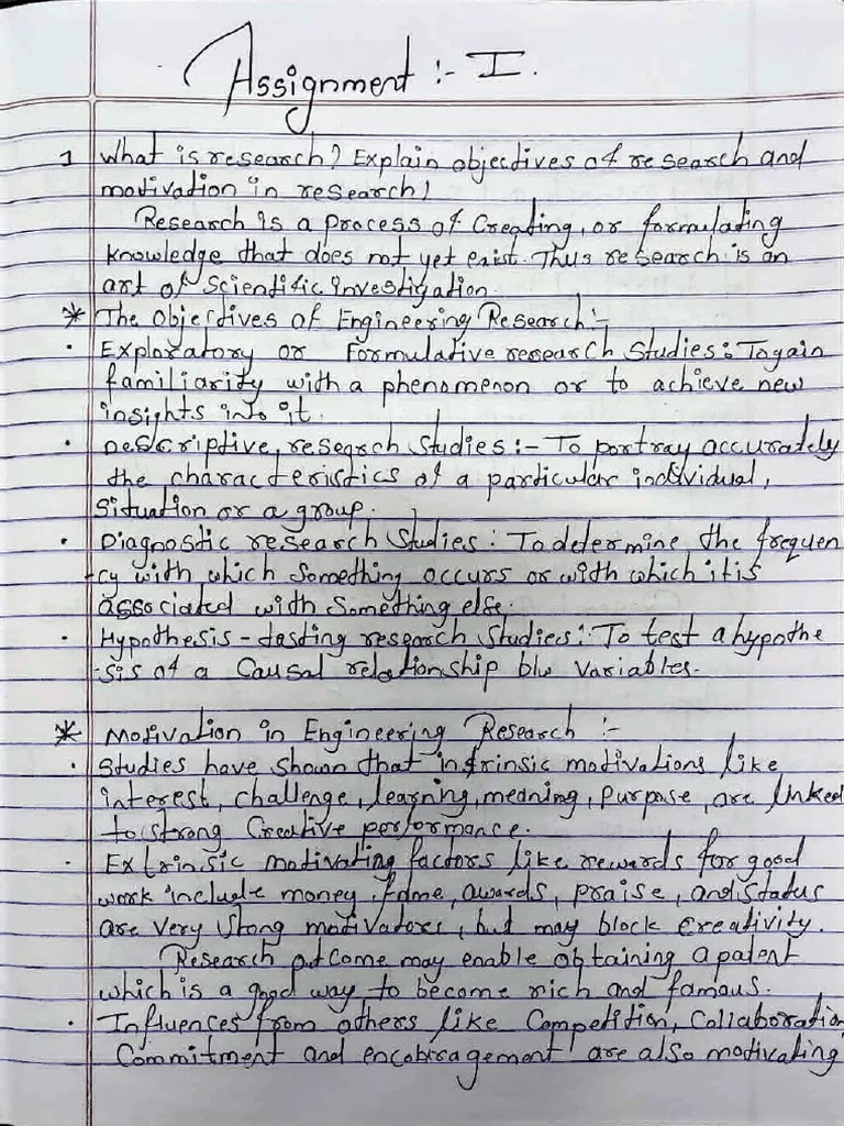 Research Methodology Assignment | PDF