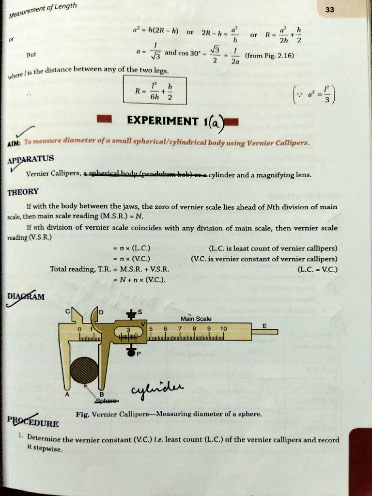 Physics Experiment 1 (A) | PDF