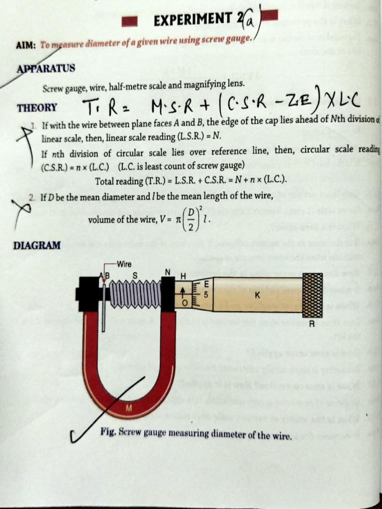 physics experiment 2(a) | PDF