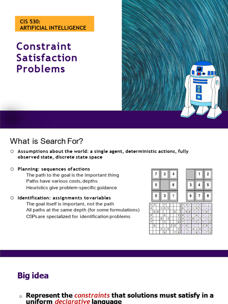 05-Constraint Satisfaction Problems | PDF | Theoretical Computer Science | Applied Mathematics
