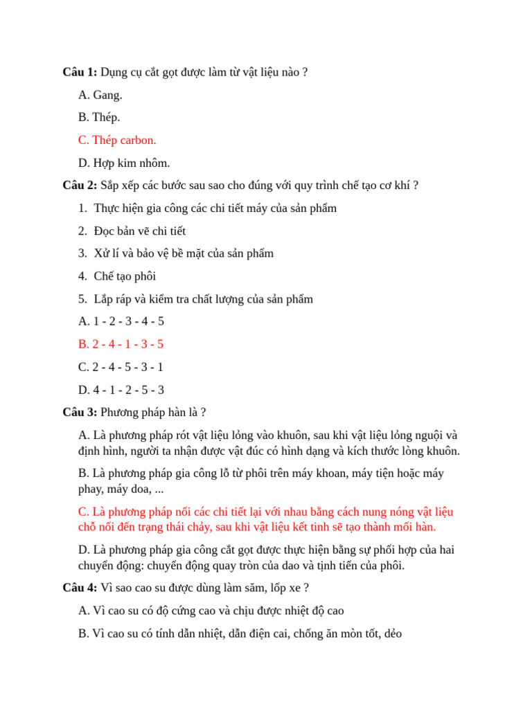 Ngân Hàng Công Nghệ GHK 1 - Khối 11 | PDF