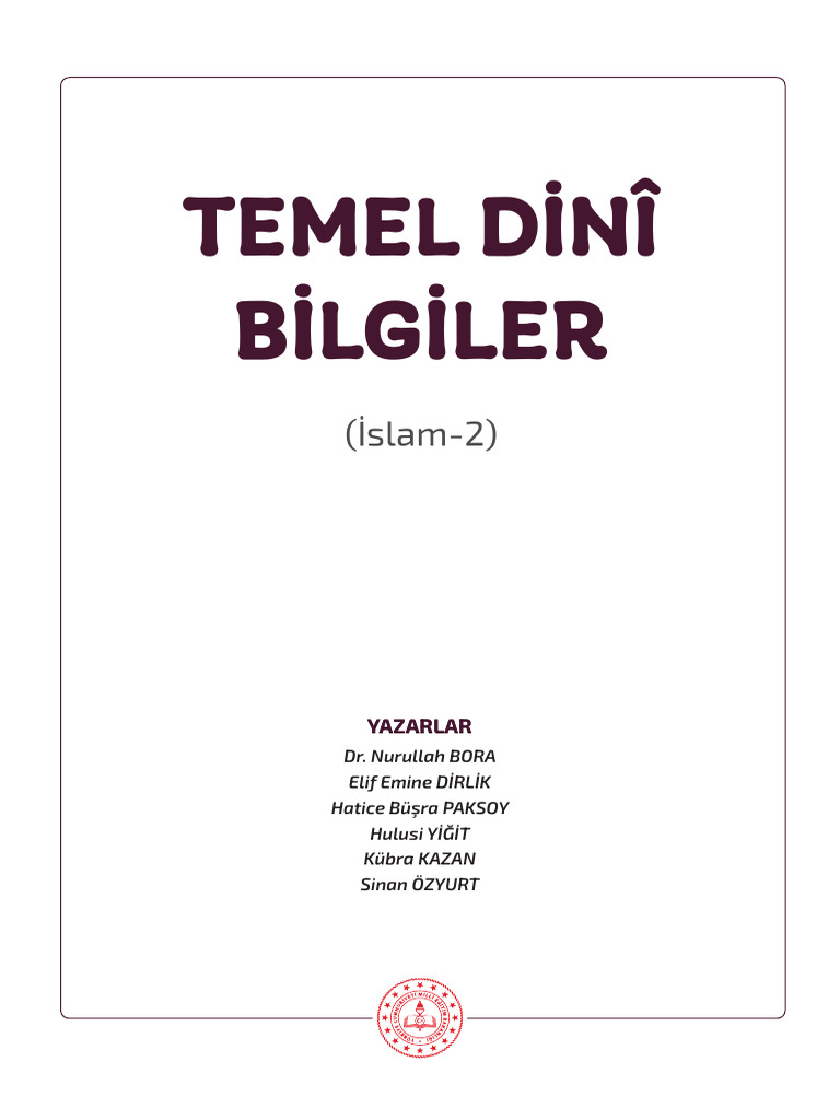 ORTA Temel Dinî Bilgiler 2 MEB 2024 C | PDF