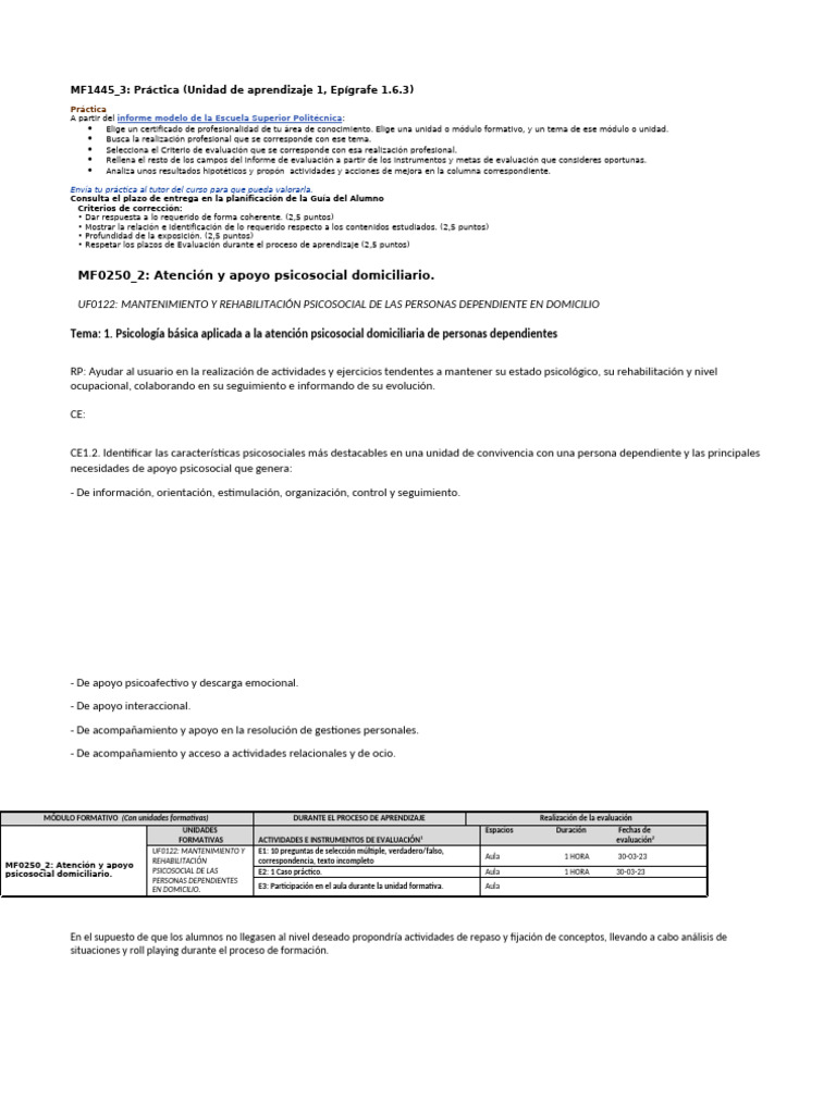 7.- MF1445_3 Práctica (Unidad de aprendizaje 1, Epígrafe 1.6.3) | PDF ...