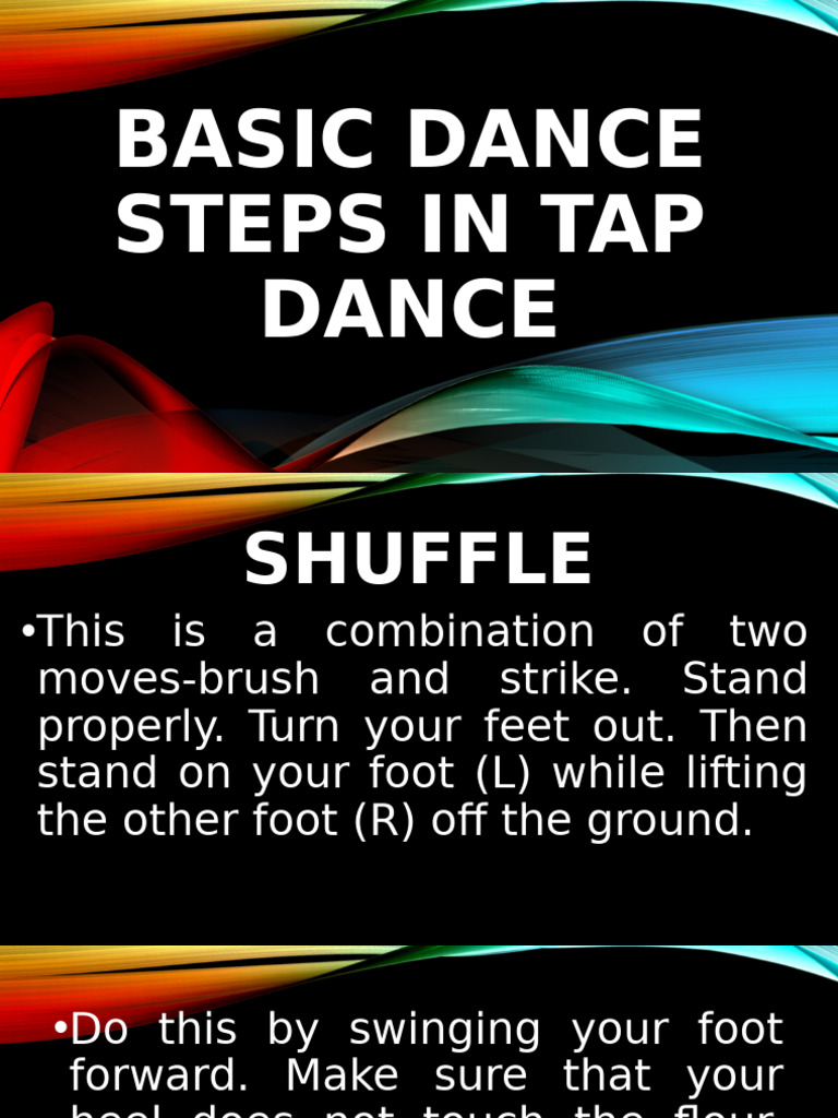 Basic Dance Steps in Tap Dance | PDF