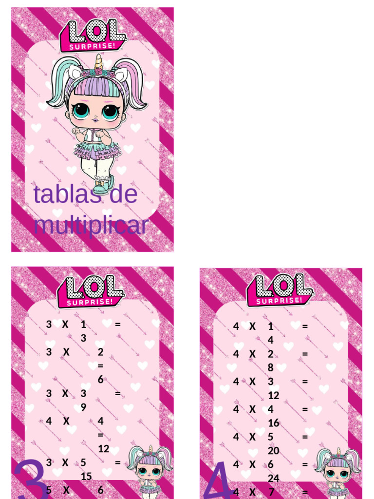 Tabla de Multiplicar Editable3 | PDF