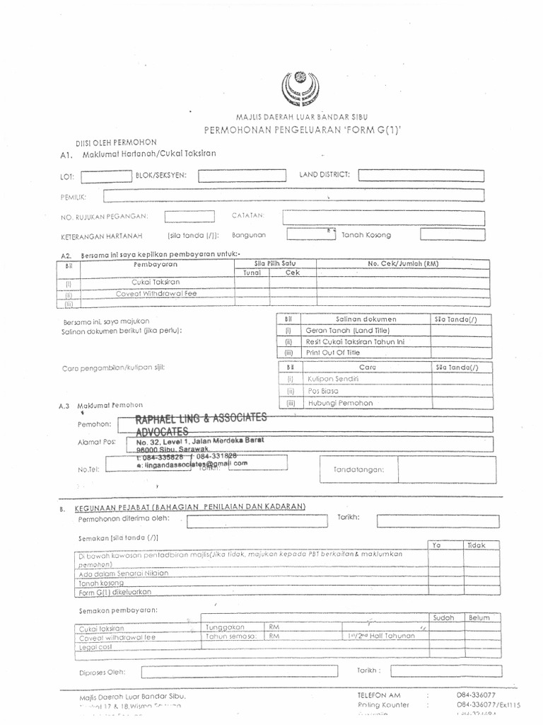 SRDC Form G | PDF