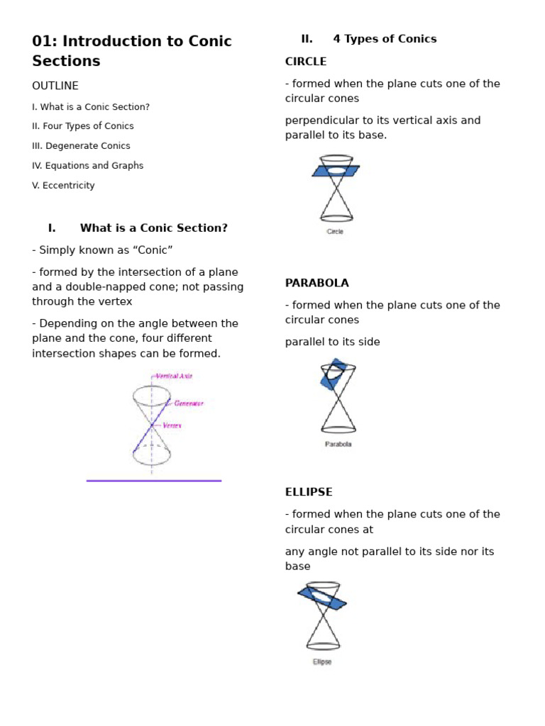 Precalculus - Conic Sections | PDF | Euclidean Plane Geometry | Euclid
