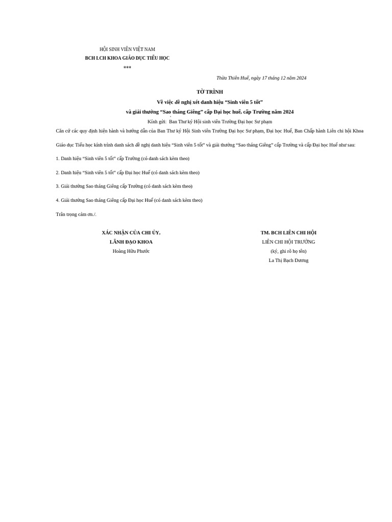 Tờ-trình-danh-diệu-SV5T-STG-2024 | PDF