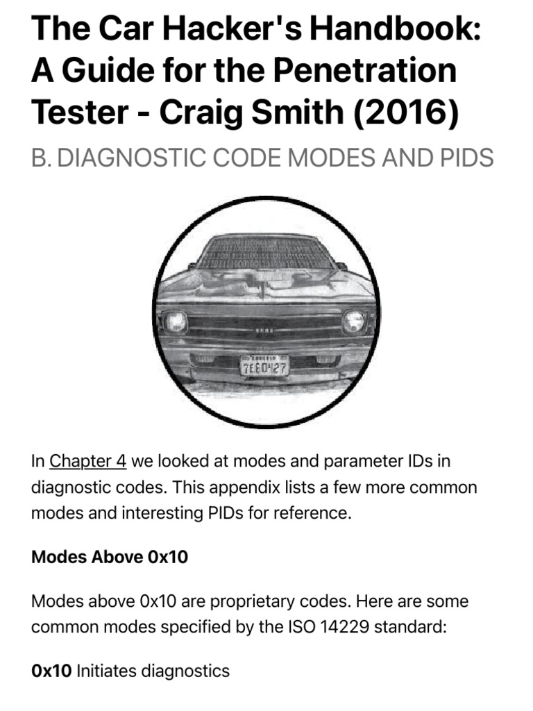 Diagnostic Code Modes and Pids | PDF