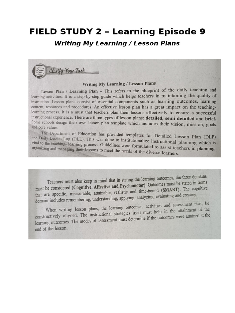 FIELD-STUDY-2-episode-9 | PDF | Learning | Differentiated Instruction