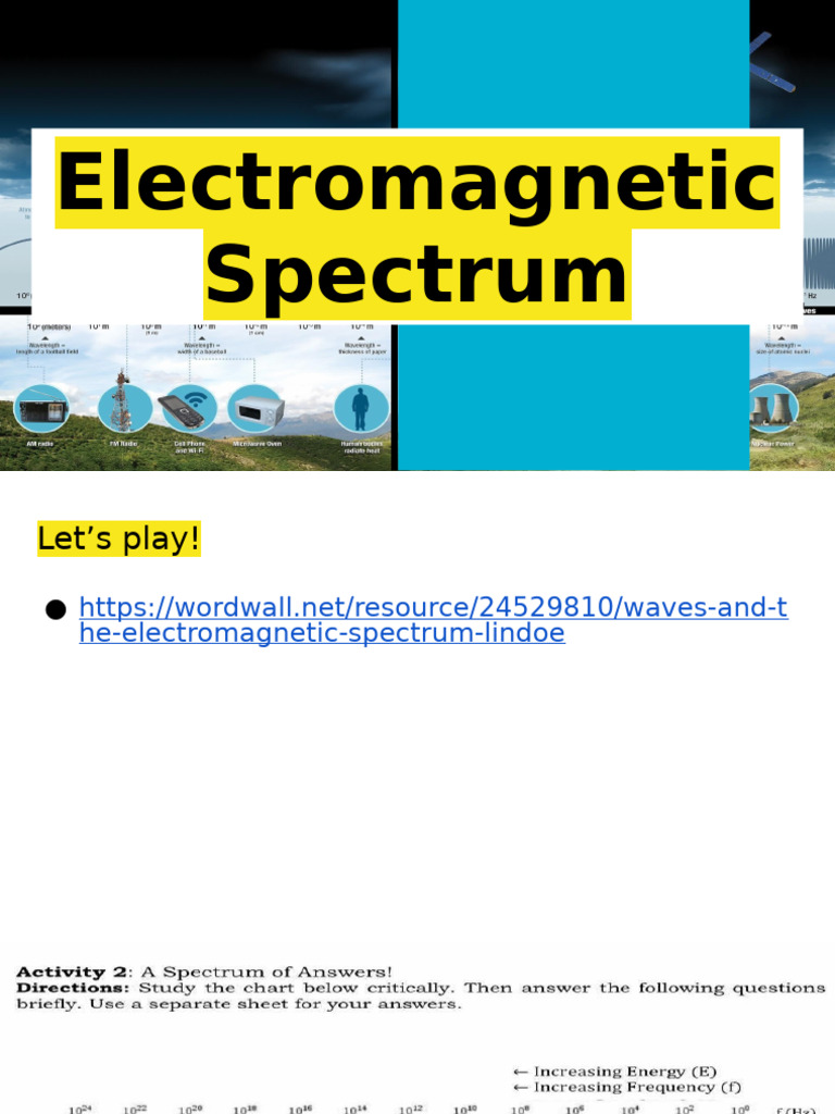 Electromagnetic Spectrum | PDF