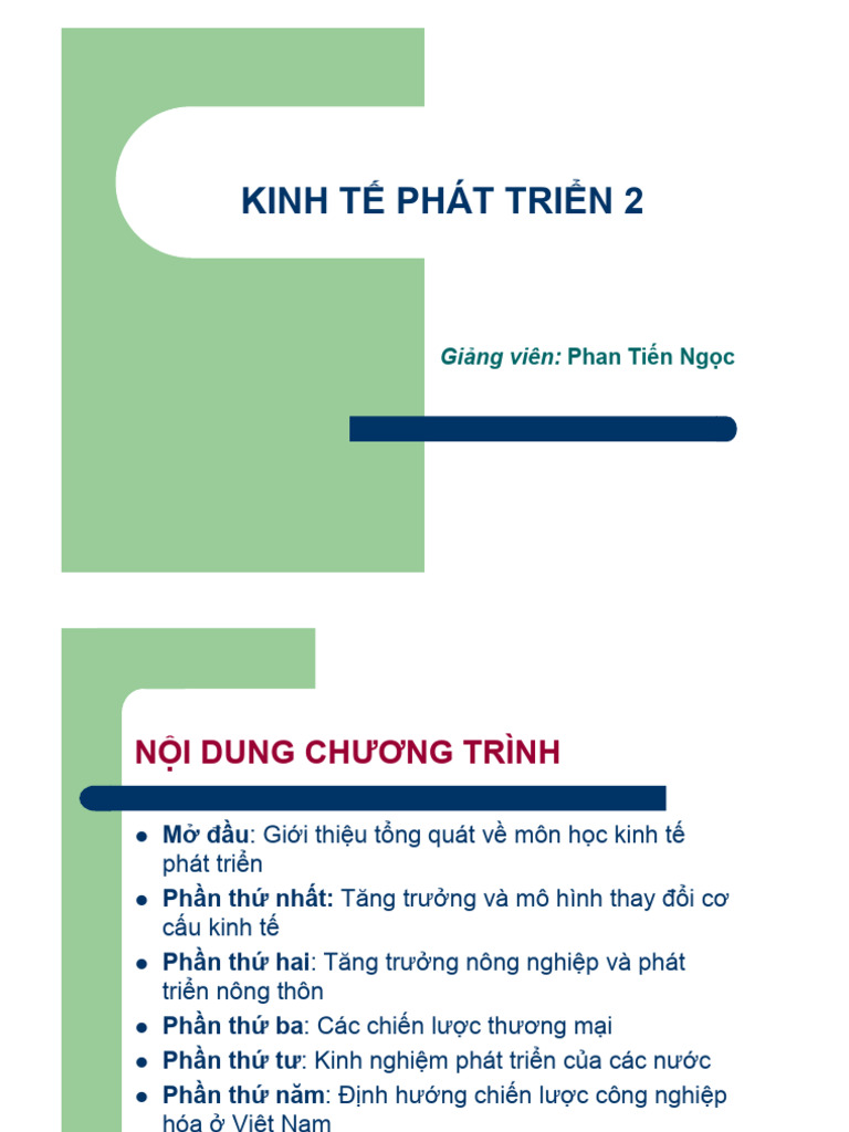 Kinh-Te-Phat-Trien - Phan-Tien-Ngoc - Slide-Ktpt-2 - (Cuuduongthancong - Com) | PDF