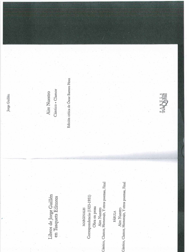 Textos Jorge Guillen | PDF