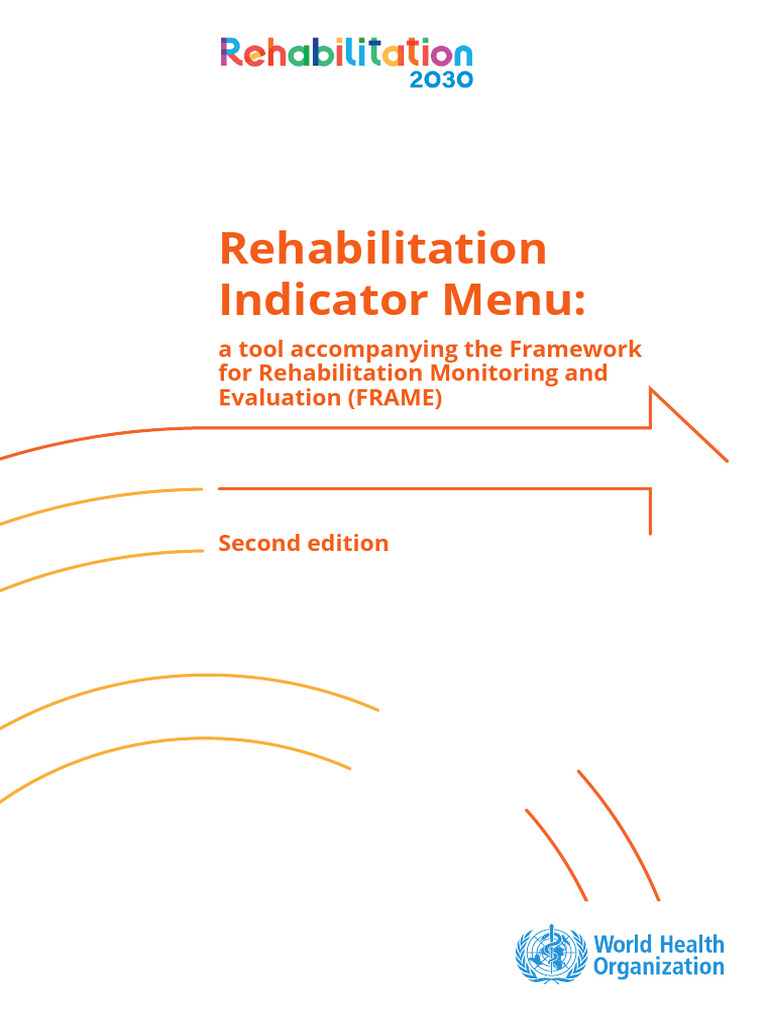 Rehabilitation Indicator Menu:: A Tool Accompanying The Framework For ...