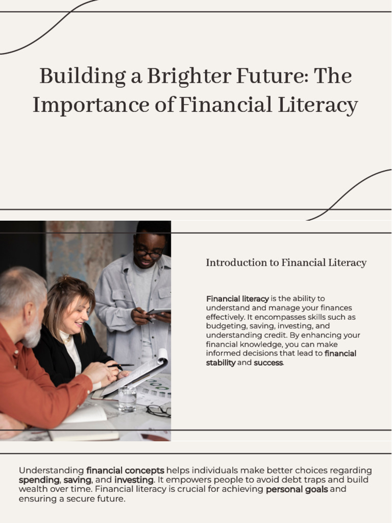 Financial Literacy 24BCB026 | PDF