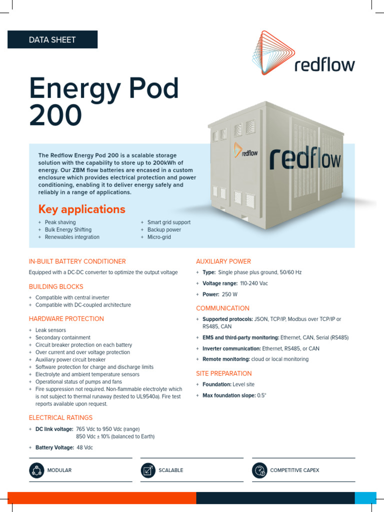 RDF0941 Redflow Batteries | PDF | Power Inverter | Electric Power