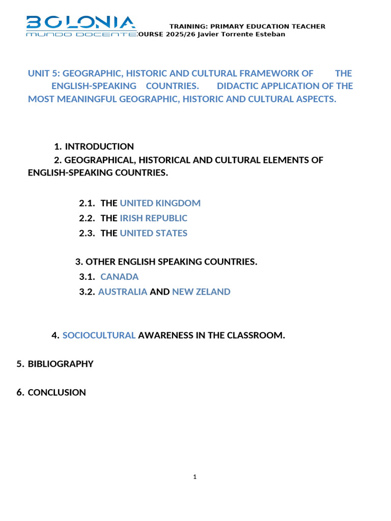 English-Speaking Countries Overview | PDF | United Kingdom | Politics ...
