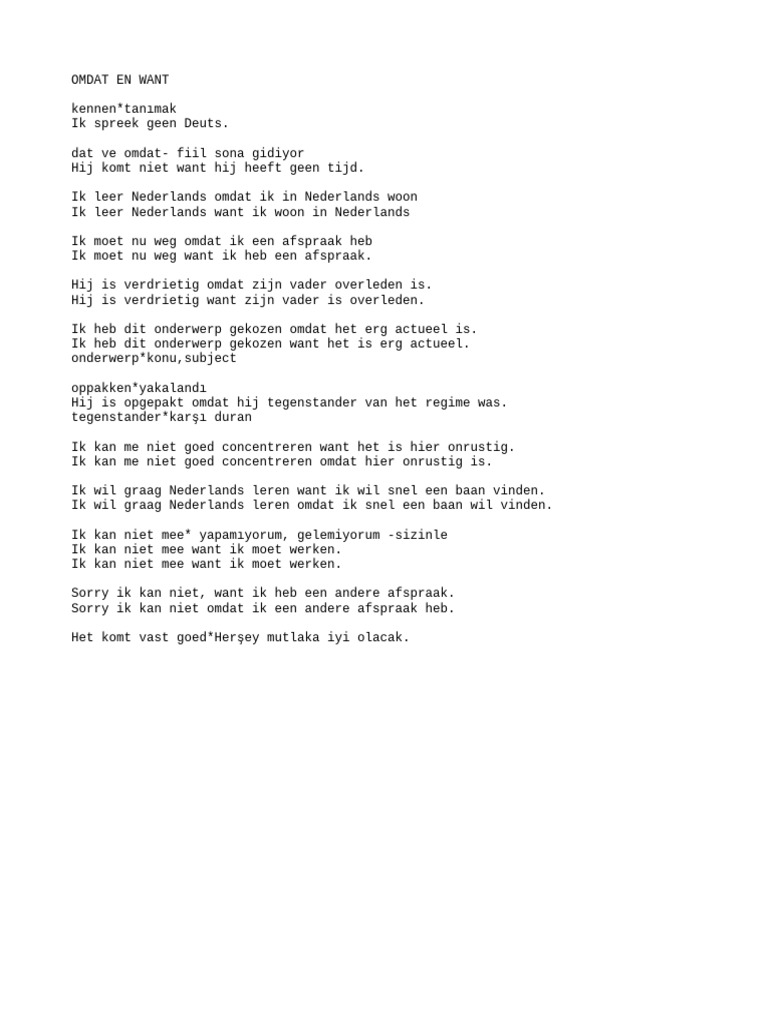 Les 35 OMDAT EN WANT | PDF