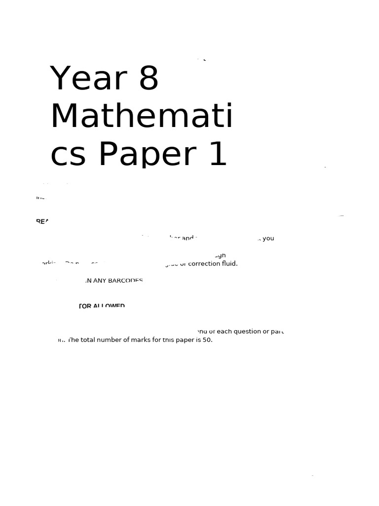 Year 8 math p1 | PDF | Litre | Triangle