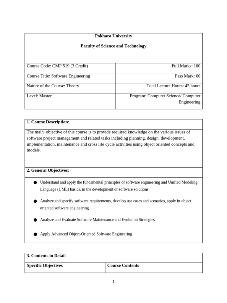 CMP 519 Software Engineering | PDF | Use Case | Agile Software Development