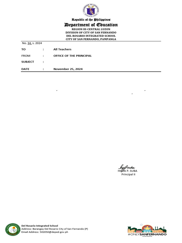 34 INSET 2024 | PDF | Teachers | Pedagogy