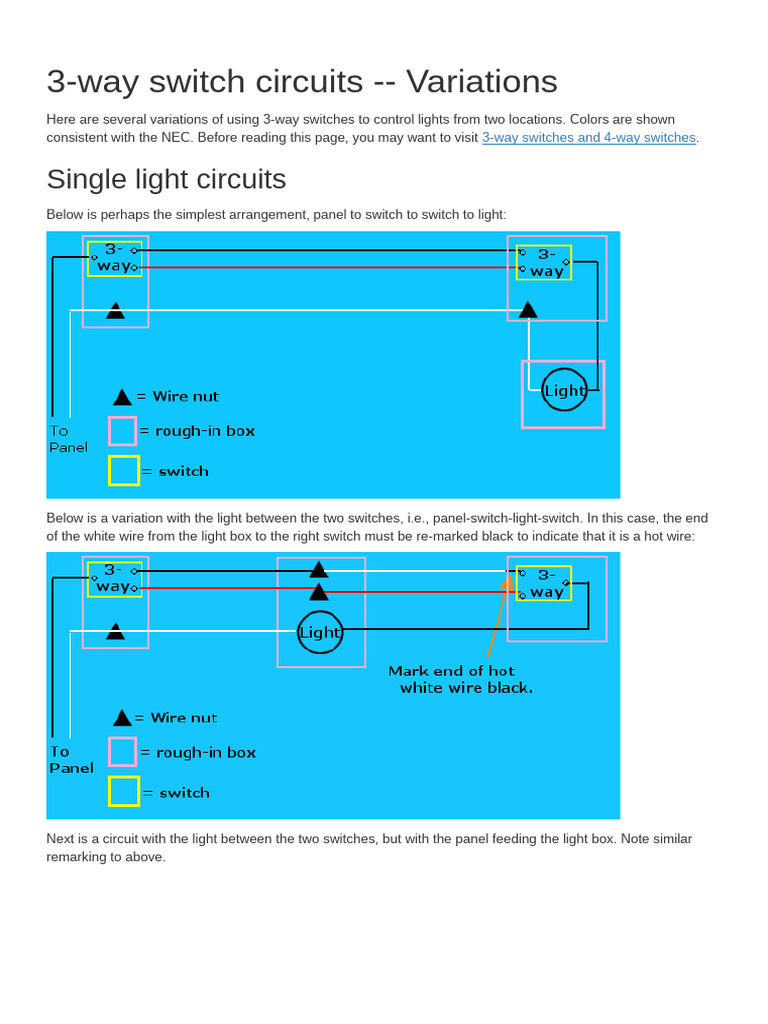 3way switch variations | PDF