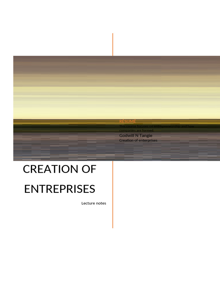 Unit 3 Enterprise Formation Process | PDF | Entrepreneurship | Feasibility Study