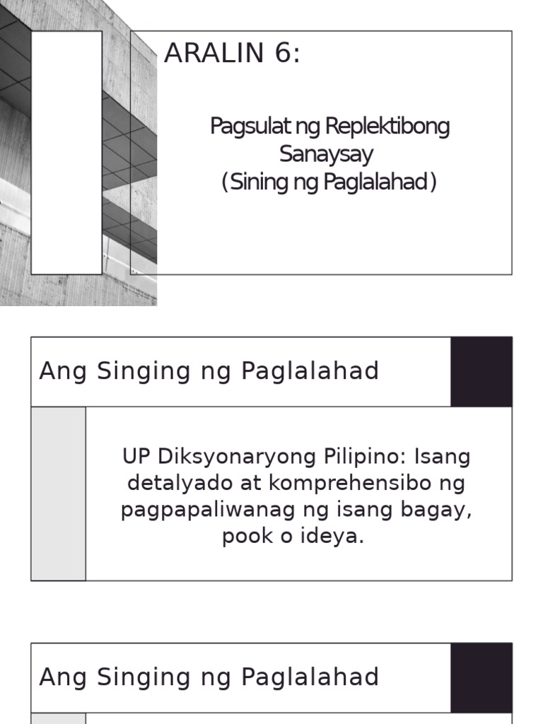 Aralin 6 - Repleksyong Papel | PDF