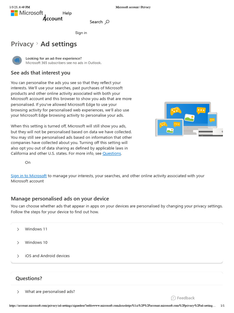 Microsoft account _ Privacy | PDF