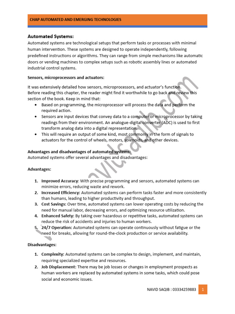 Automated and Emerging Technologies | PDF | Artificial Intelligence | Intelligence (AI) & Semantics