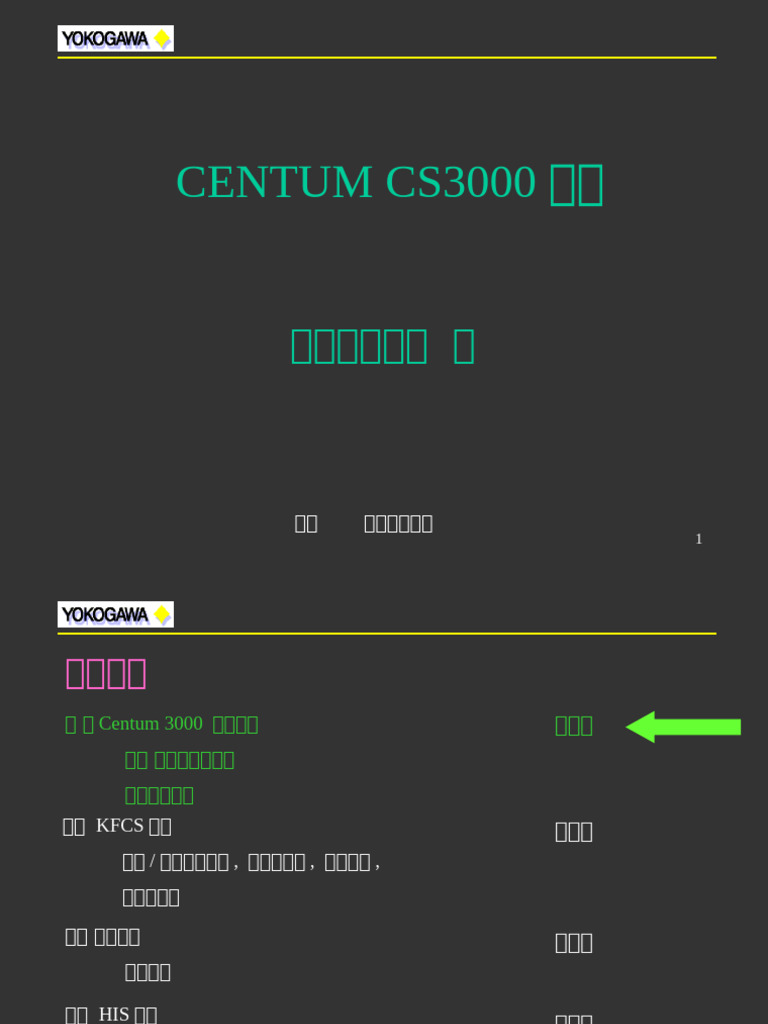 横河CS3000培训讲义 2 | PDF